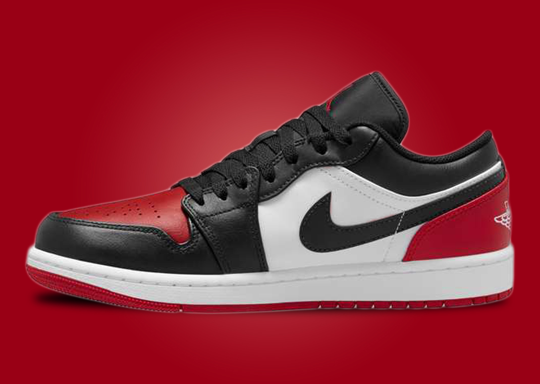 The Air Jordan 1 Low Bred Toe Returns In 2023 With A Twist - Sneaker News