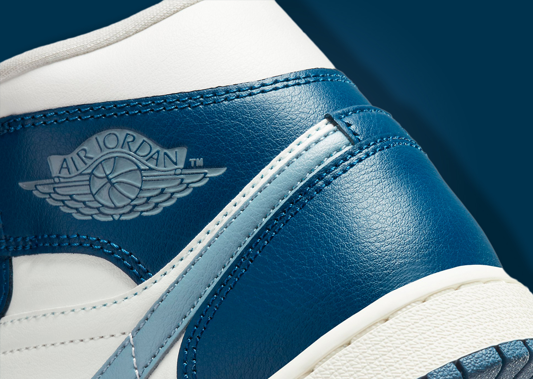 Bold Blue Hues Dominate This Air Jordan 1 Mid - Sneaker News
