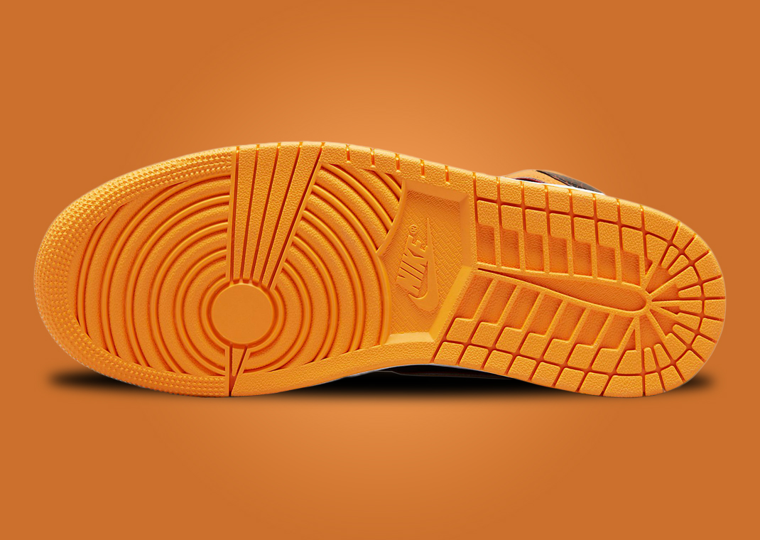 The Air Jordan 1 Mid SE Black Vivid Orange Cardinal Red Features A ...