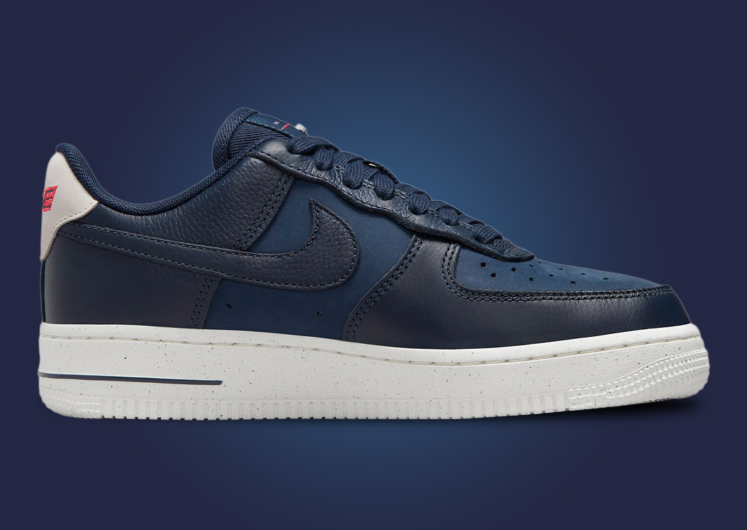 A Two-Tone Build Comes To The Nike Air Force 1 Low LX Obsidian Sail ...