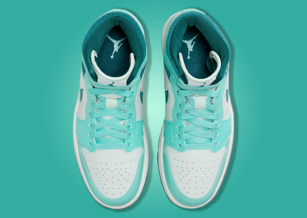 The Air Jordan 1 Mid SE Bleached Turquoise Sky J Teal Keeps Things Cool ...