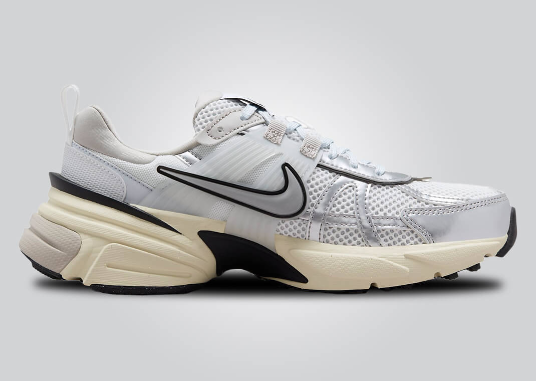 The Nike V2K Run Summit White Metallic Silver Brings Retro Vibes ...