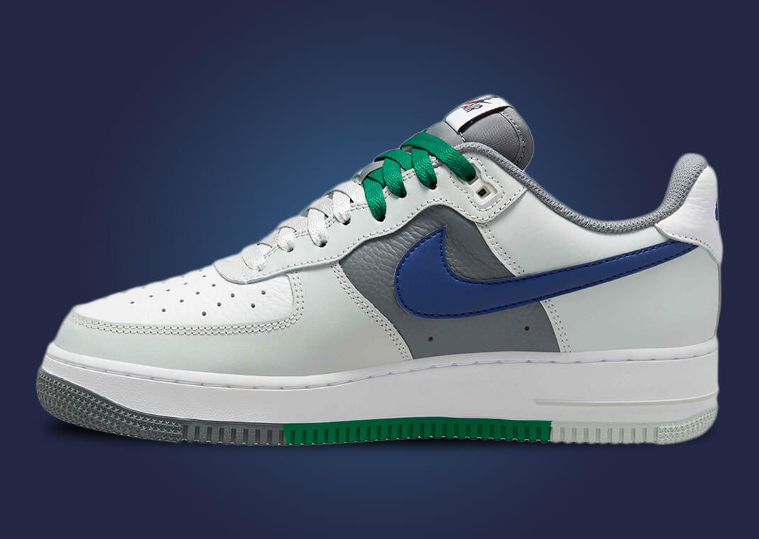 Another Nike Air Force 1 Split Emerges in Light Silver Deep Royal Blue ...