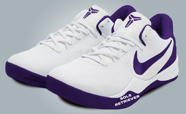 The Nike Kobe 8 Protro White Court Purple Channels the Lakers' Sunday ...