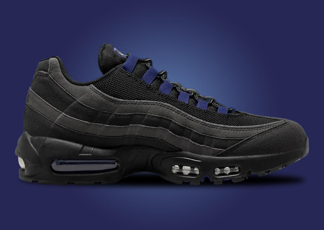 The Nike Air Max 95 Jewel Goes Dark in Cool Grey and Deep Royal Blue ...