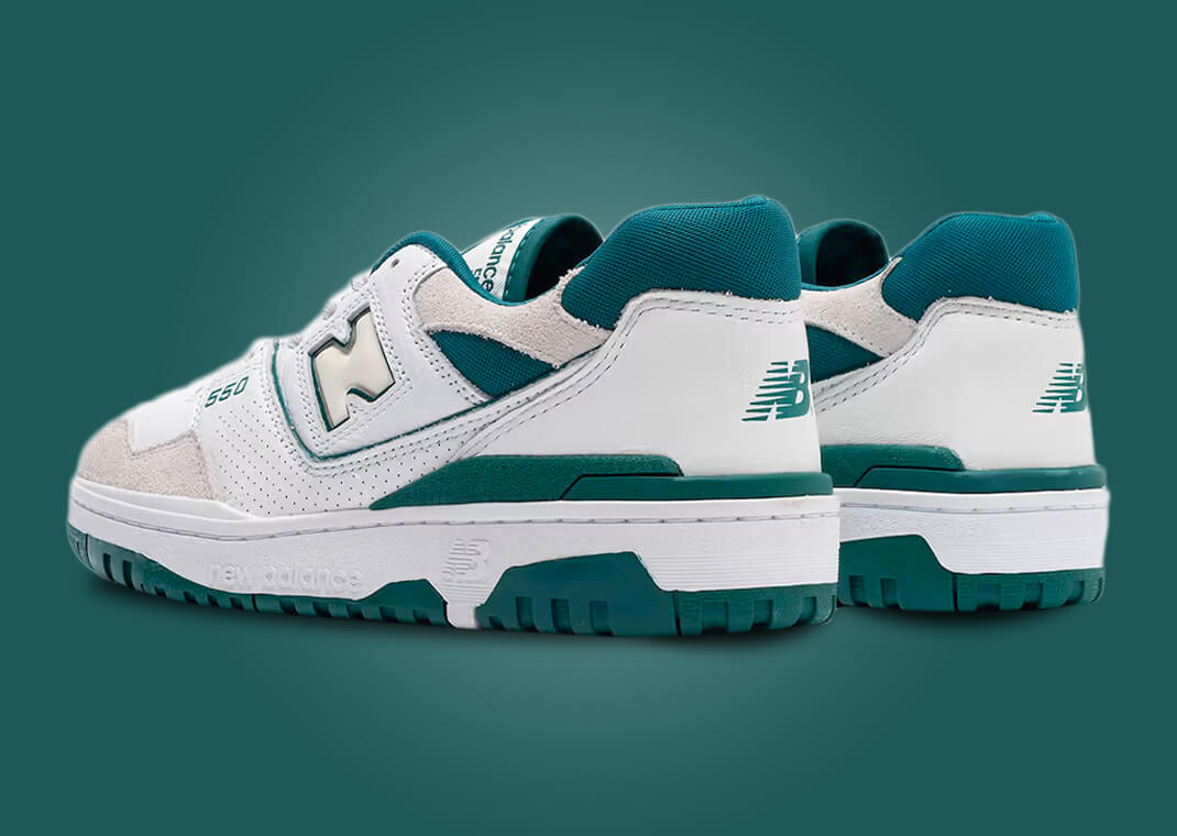 The New Balance 550 Takes on Vintage Teal - Sneaker News