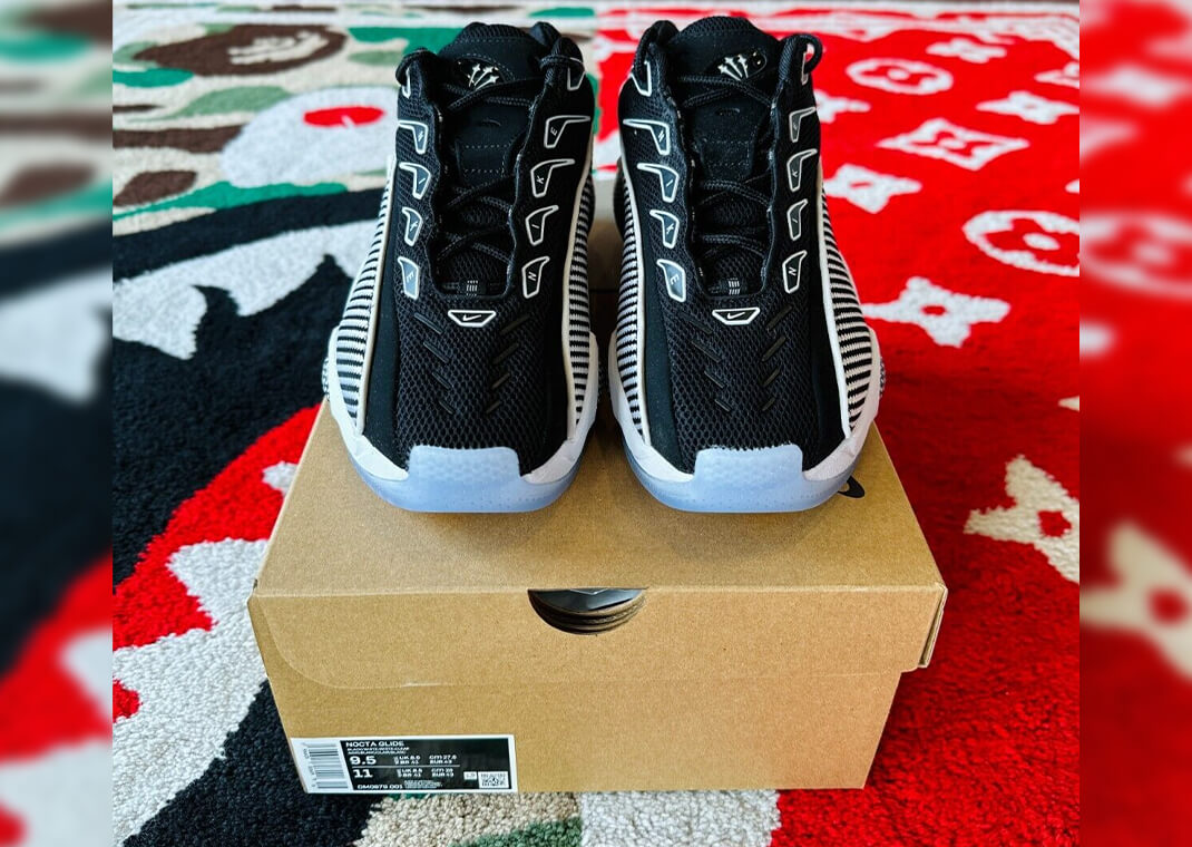 Drake's Nike NOCTA Glide Black White Releases In September - Sneaker News