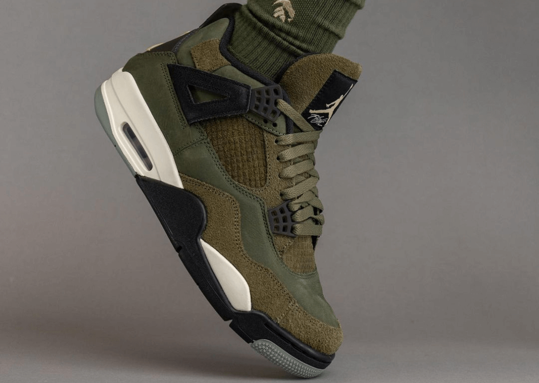 The Air Jordan 4 Craft Olive Releases Sooner Than Expected! - Sneaker News