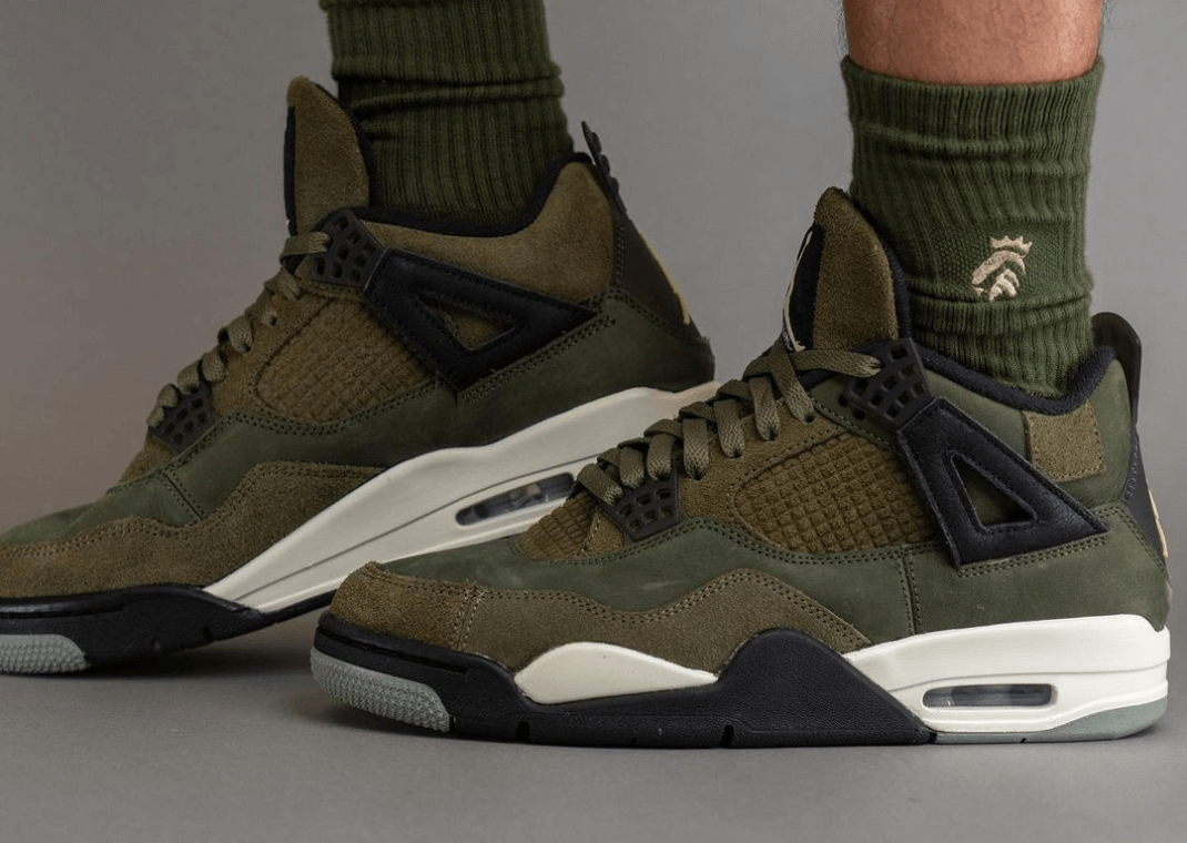 The Air Jordan 4 Craft Olive Releases Sooner Than Expected! - Sneaker News