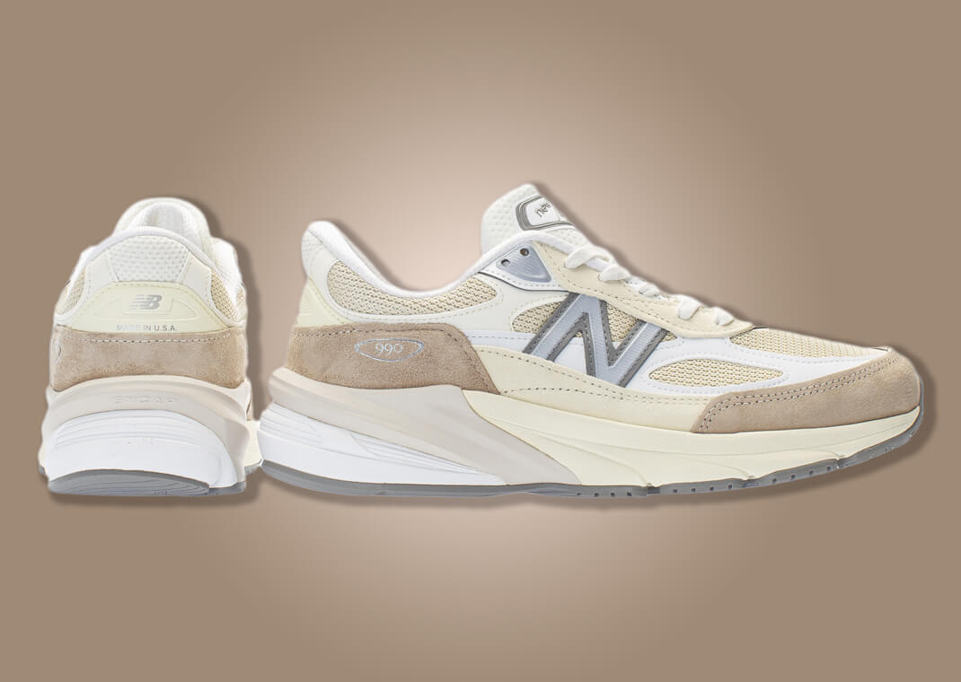 The New Balance 990v6 Made in USA Cream Tan Releases July 27 - Sneaker News