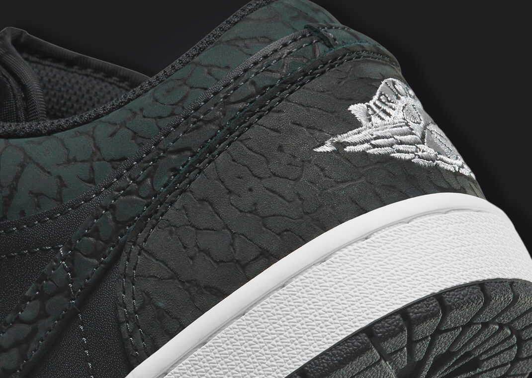 The Air Jordan 1 Low SE Features Black Elephant Print - Sneaker News