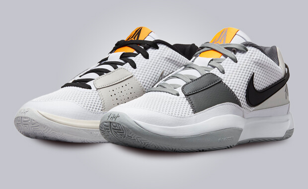 The Nike Ja 1 White Light Smoke Grey Releases August 11 - Sneaker News
