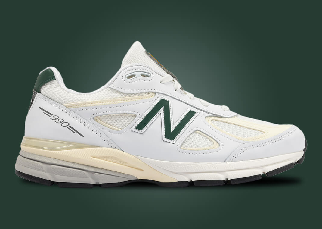 The New Balance 990v4 Made in USA White Green Releases September 7 ...