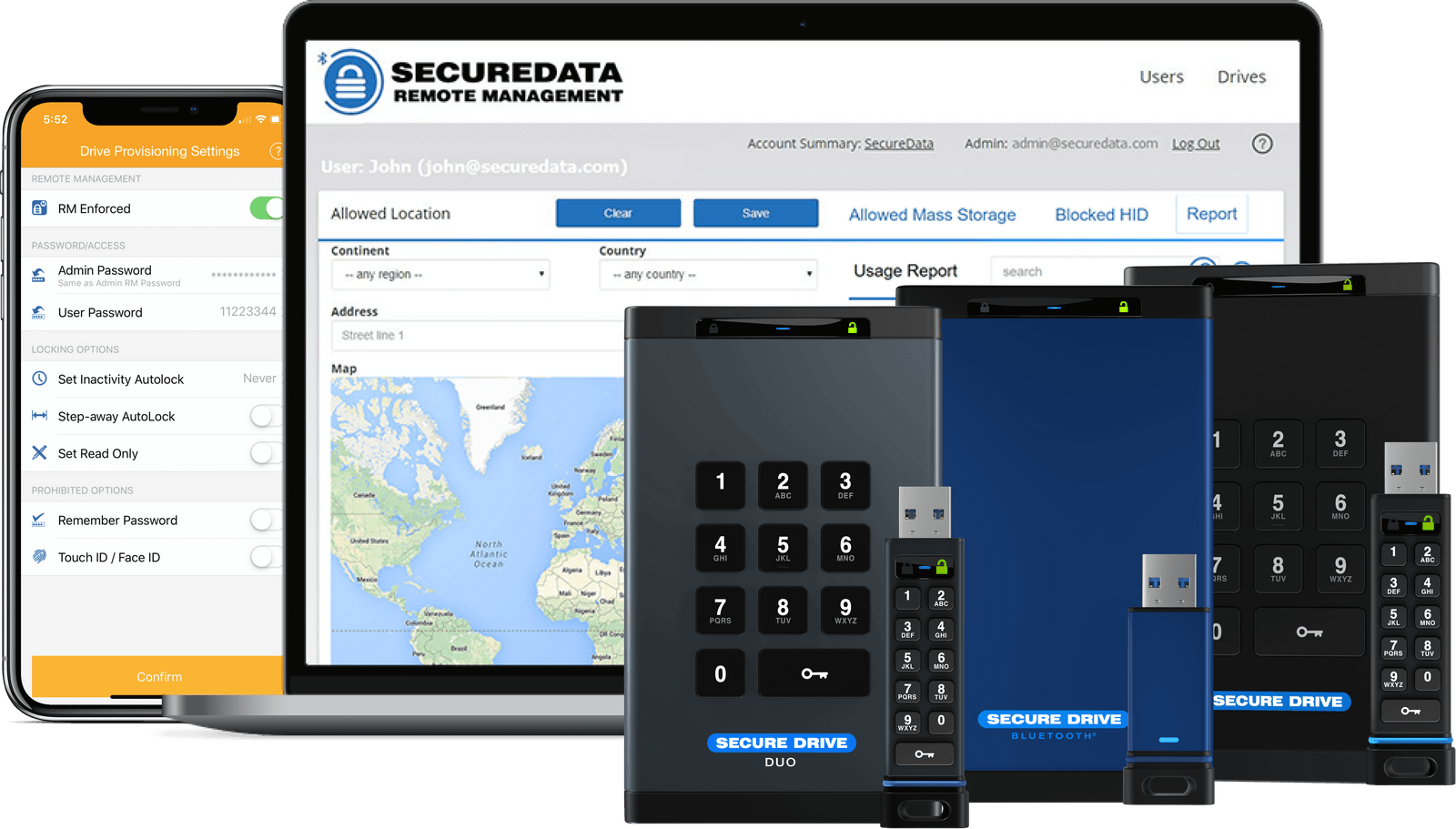 SecureData Encrypted Drives