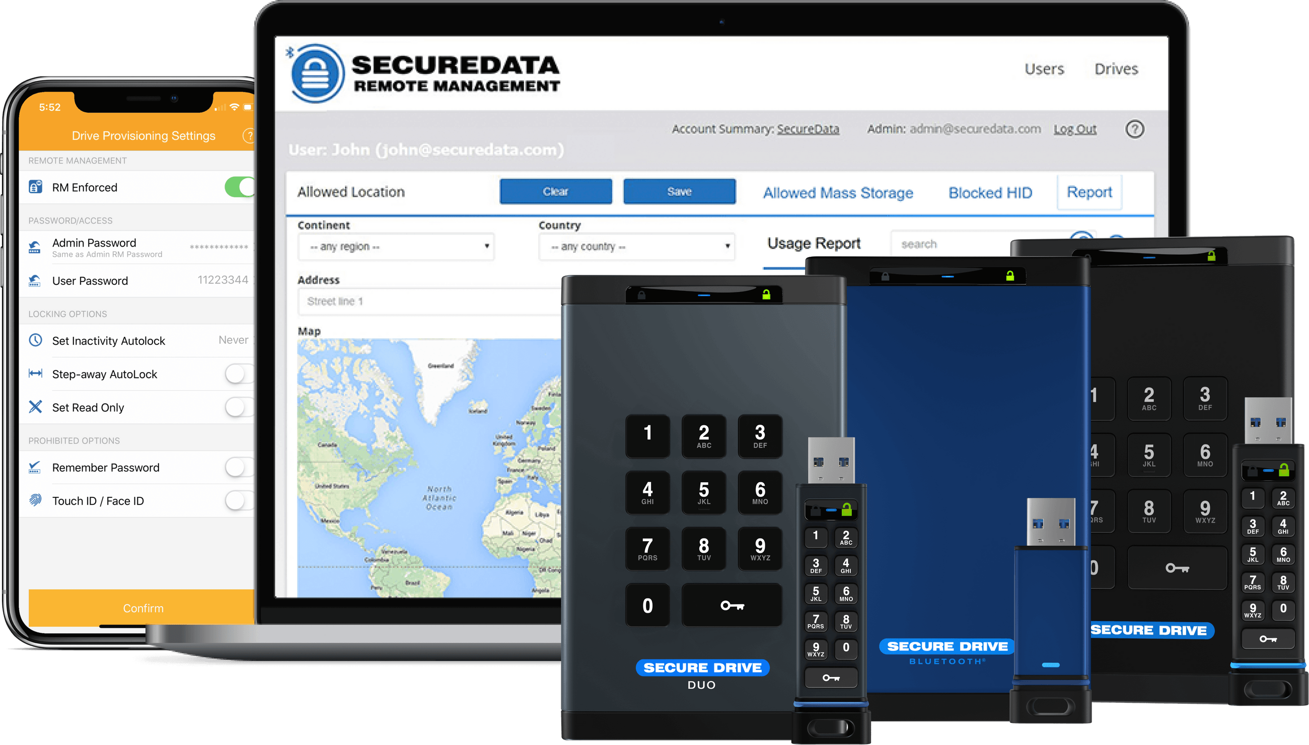 SecureData Encrypted Drives