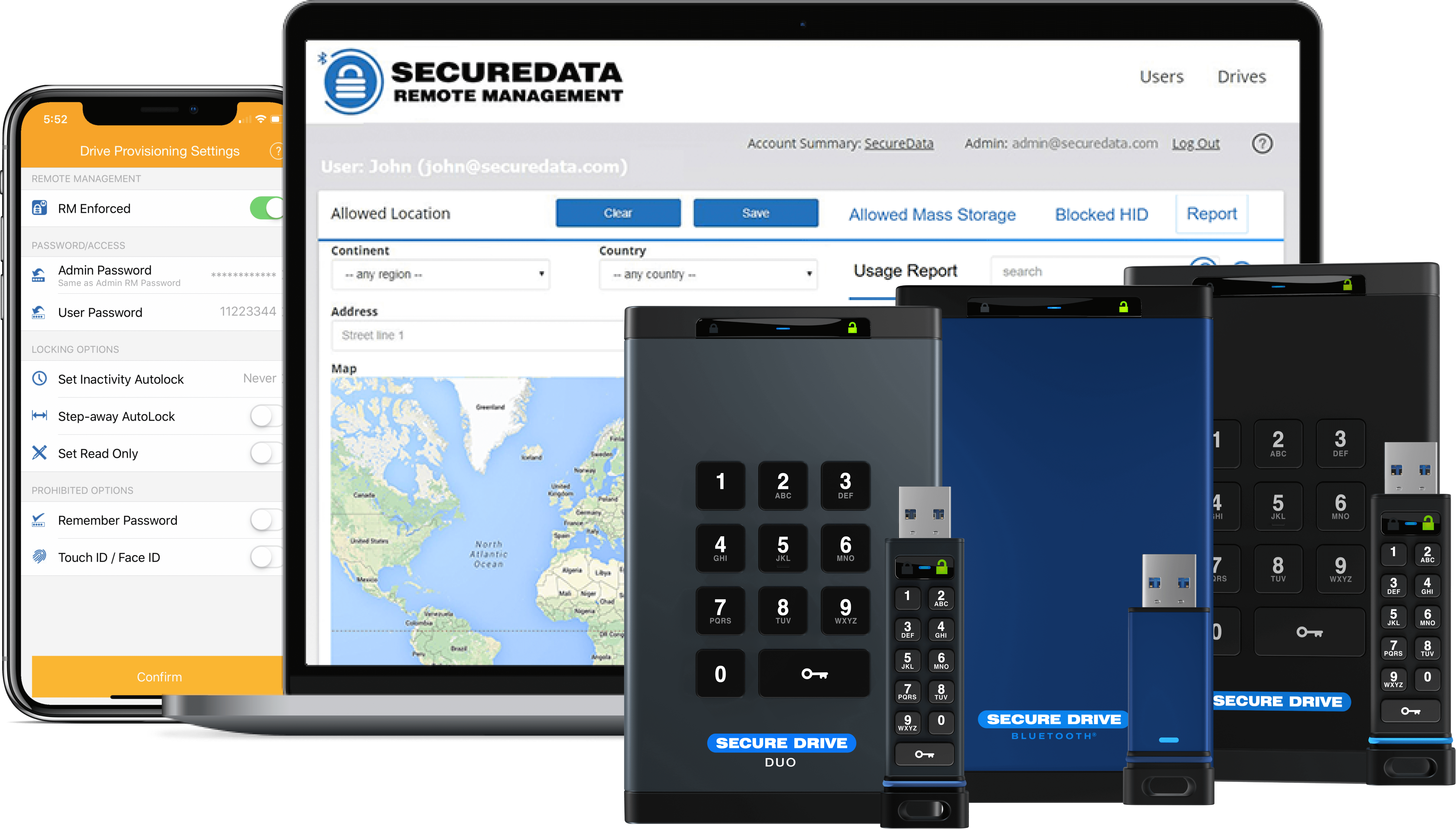 SecureData Encrypted Drives