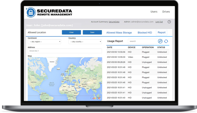 SecureData Encrypted Drives