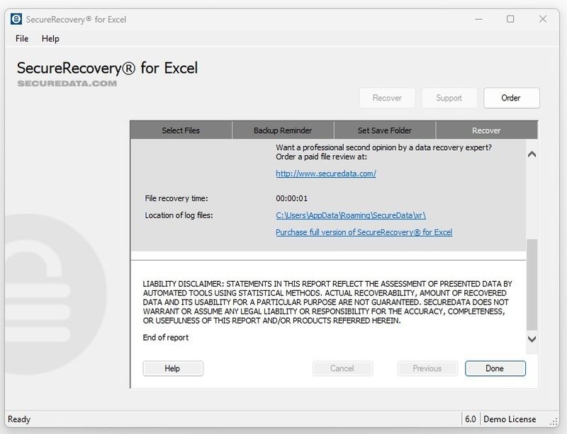 Repair Corrupted Excel Files