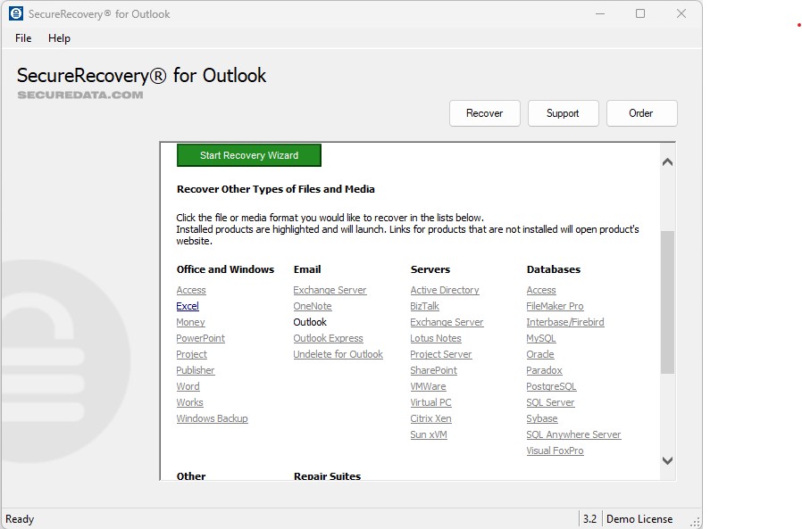 Repair & Restore Outlook Mailboxes