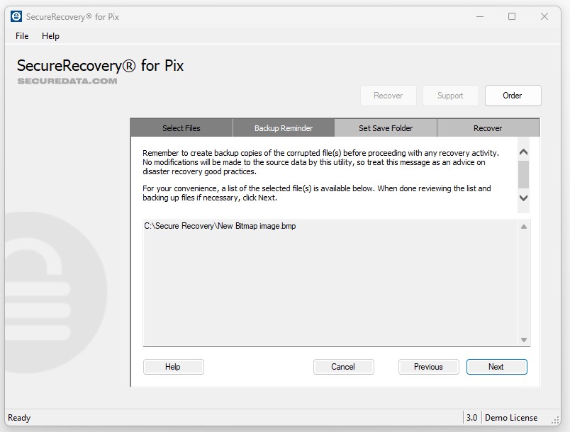 Photo Recovery Tool SecureRecovery® - Try Free Online