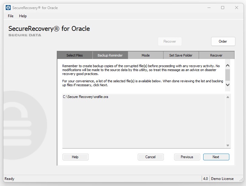 Recover Corrupted Oracle Database Files