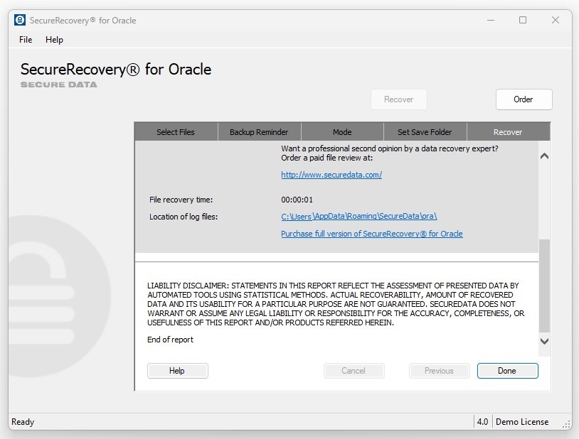 Recover Corrupted Oracle Database Files