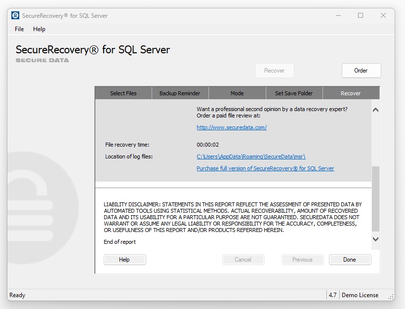 SQL Server Database Repair & Recovery