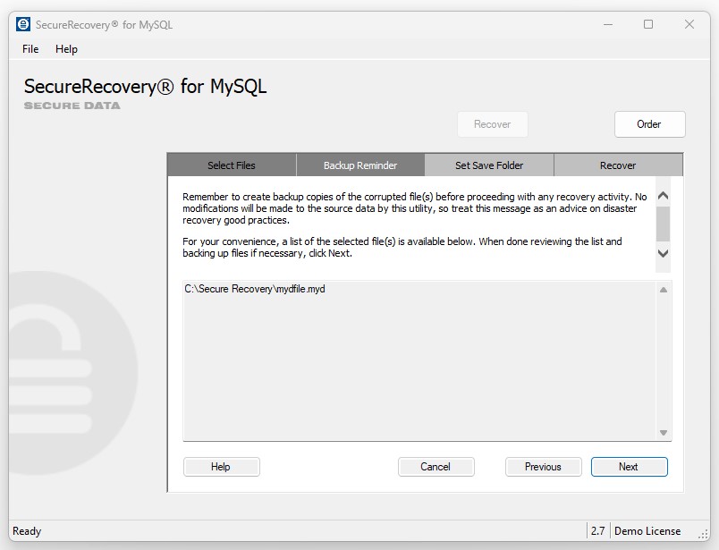 MySQL File Repair - Repair Corrupted Databases