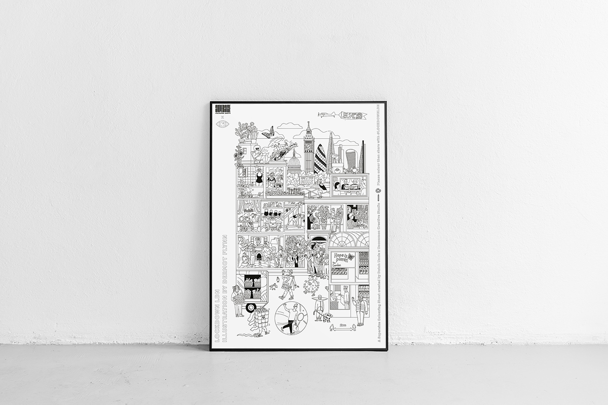 Uncommon London | Lockdown LDN / Colouring Poster
