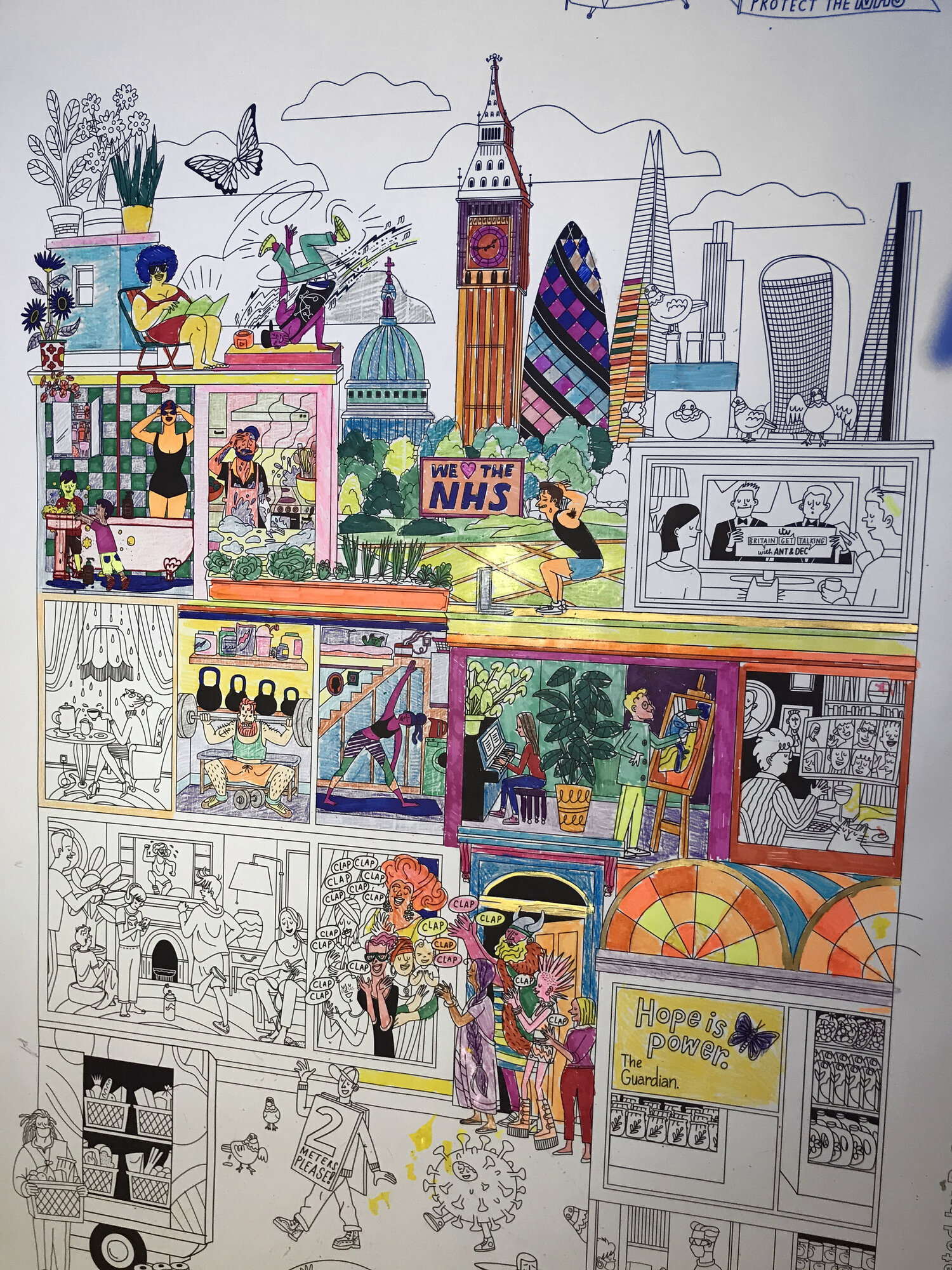 Uncommon London | Lockdown LDN / Colouring Poster