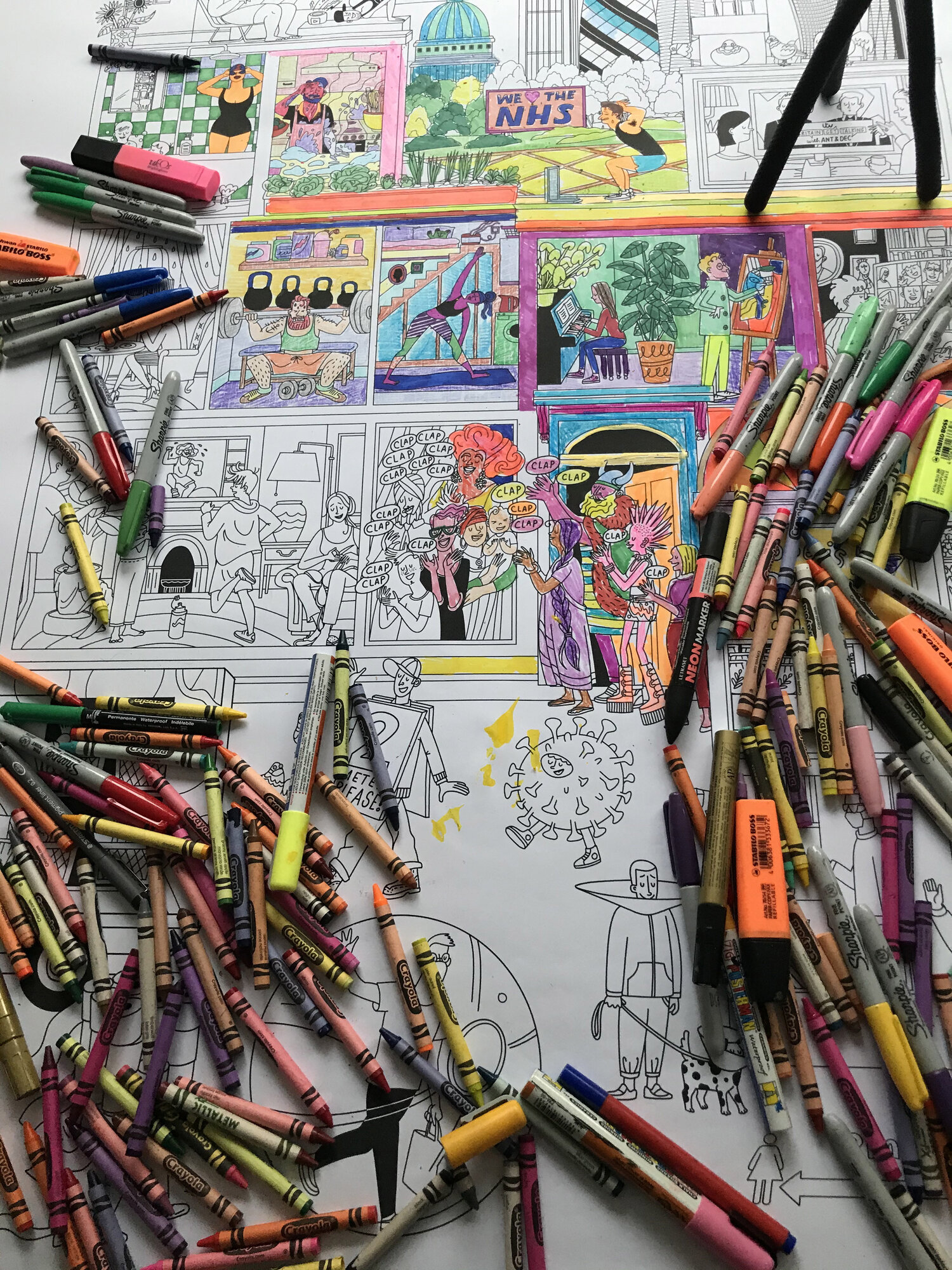 Uncommon London | Lockdown LDN / Colouring Poster