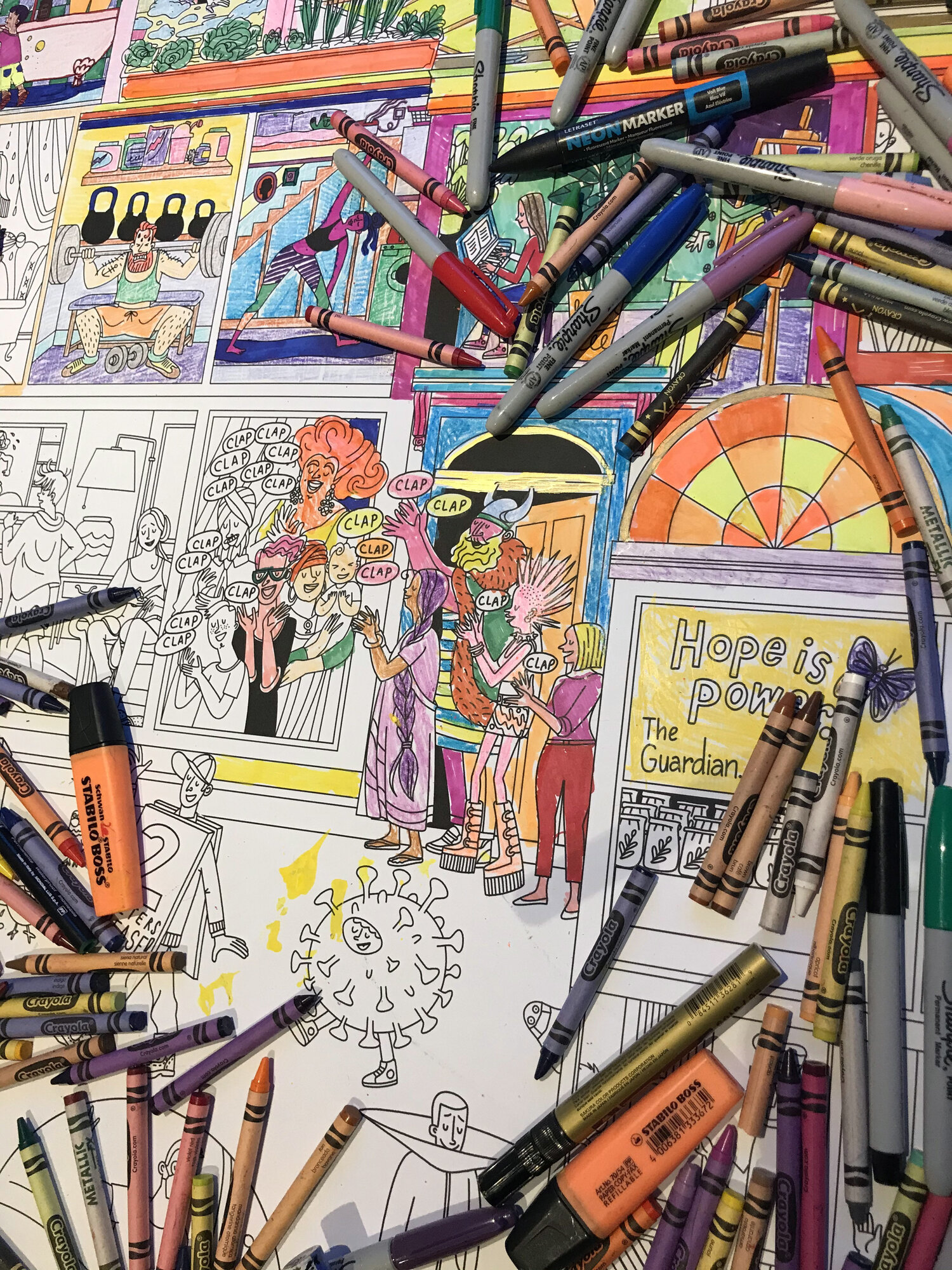 Uncommon London | Lockdown LDN / Colouring Poster