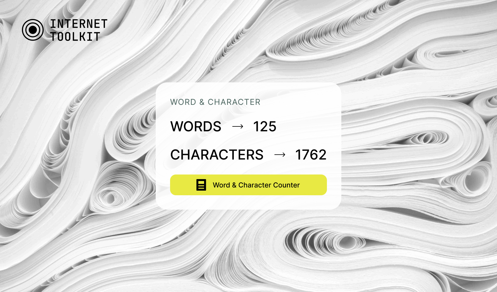 Word & Character Counter Word & Character Counter