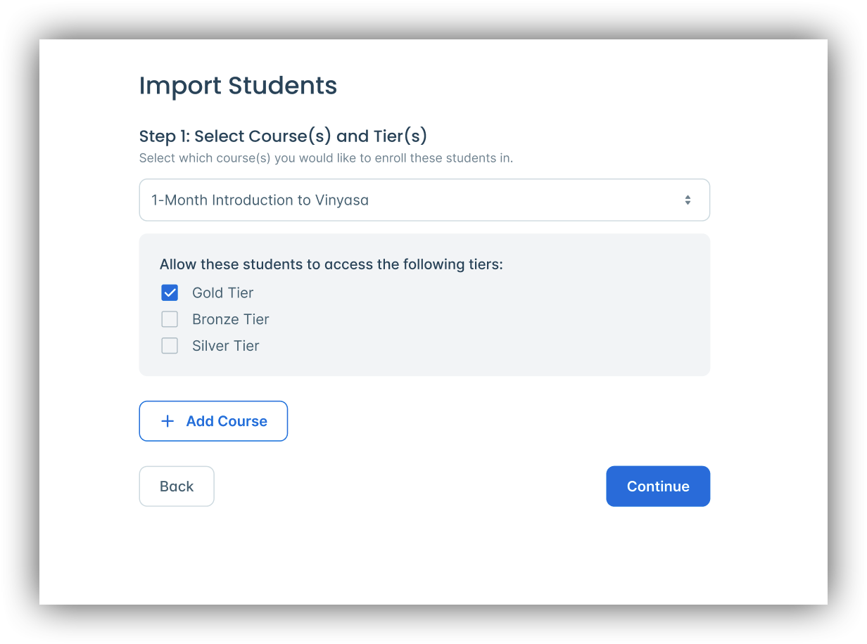 Student Import Feature - SamCart