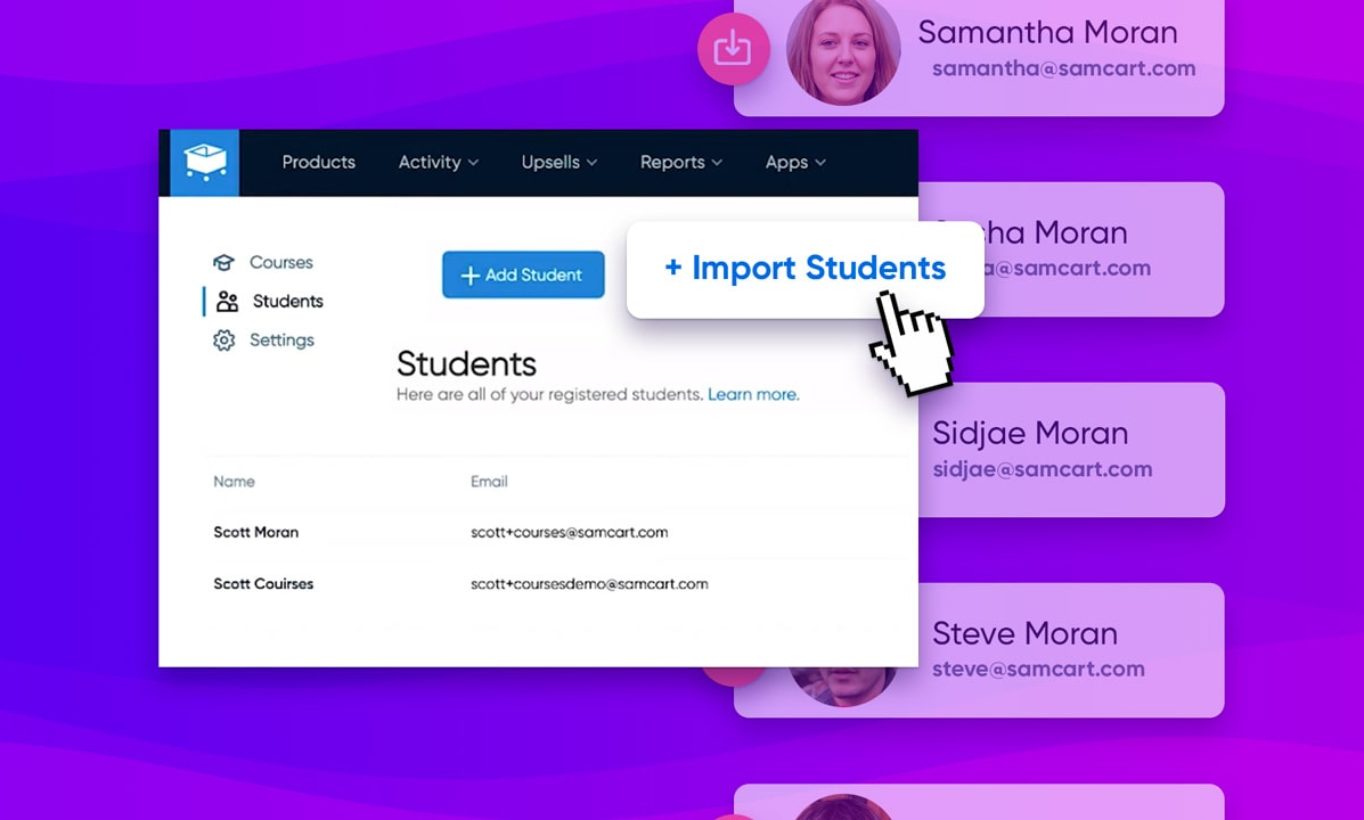 Student Import Feature - SamCart