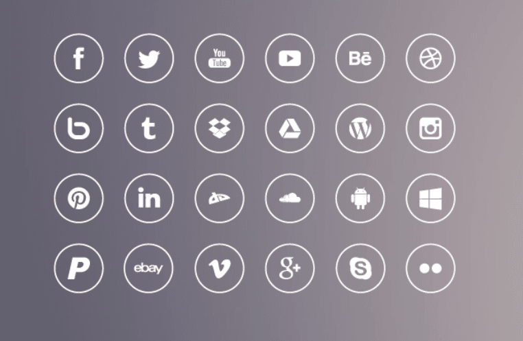 How to Use Social Media Icons Correctly (And Our 13 Favorite Sets) | Kubbco
