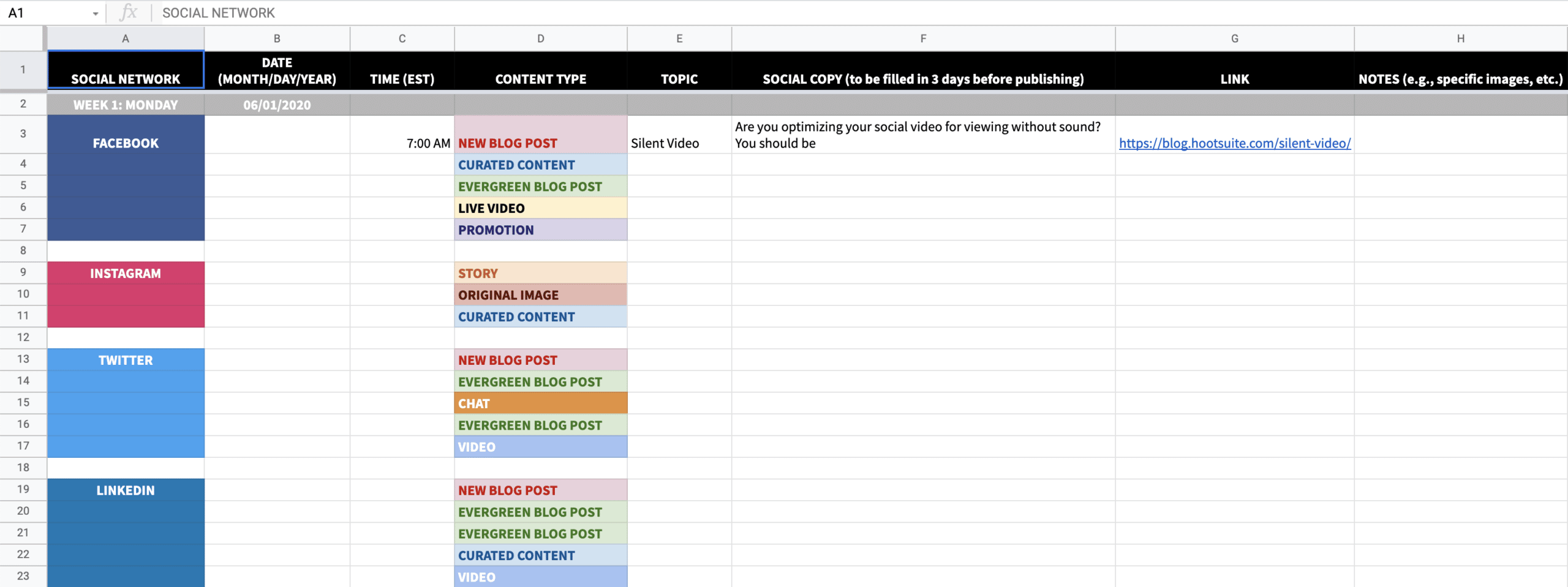 How to Create a Stellar Social Media Calendar (with Templates) | Kubbco