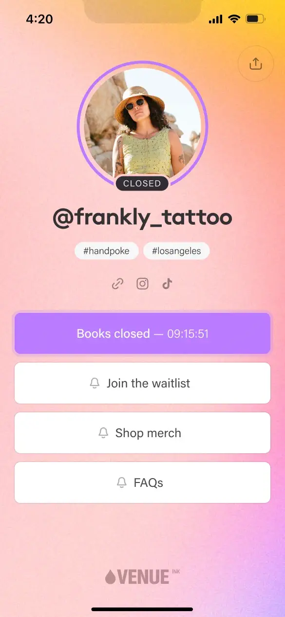 Venue — Booking that matches your style