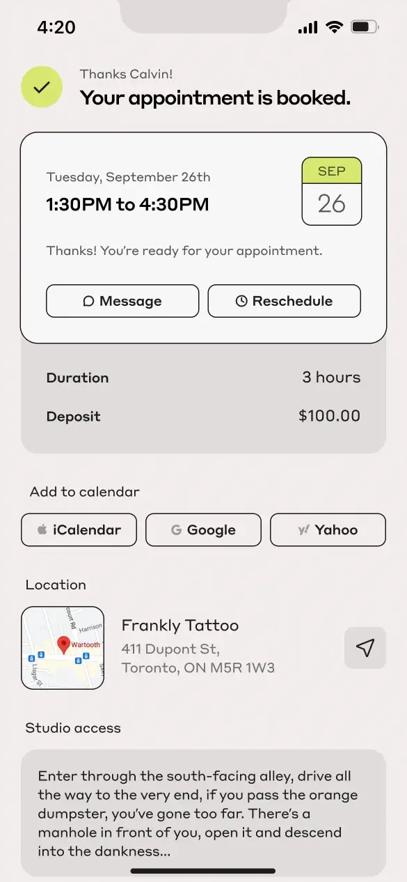 Venue — Booking that matches your style
