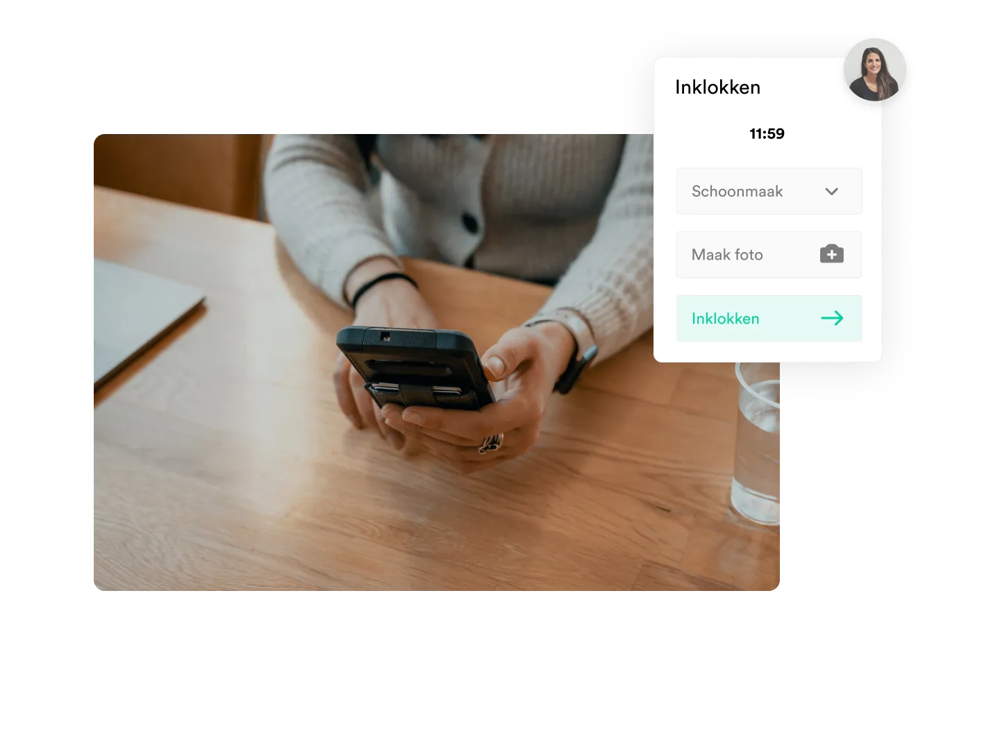 In- en uitklokken met de digitale prikklok - TimeChimp