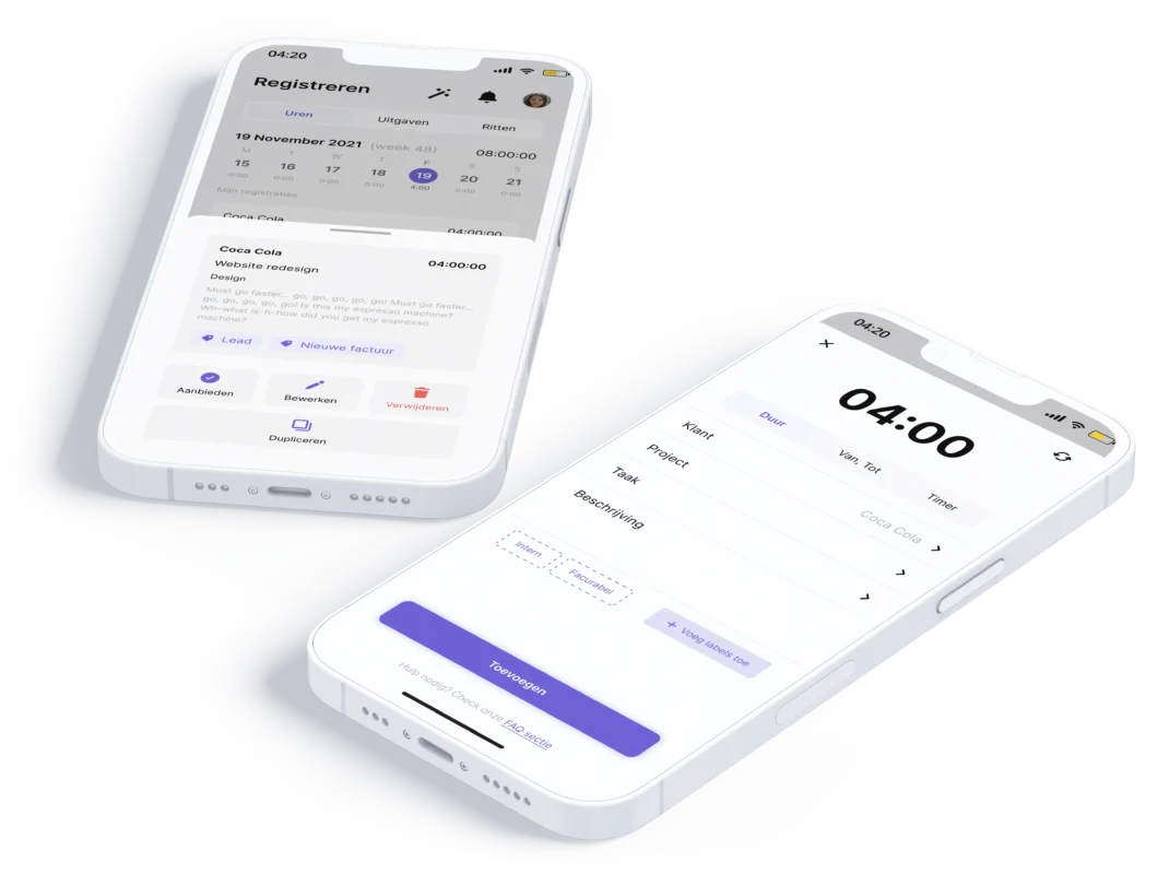 Urenregistratie App - Android & iOS - TimeChimp
