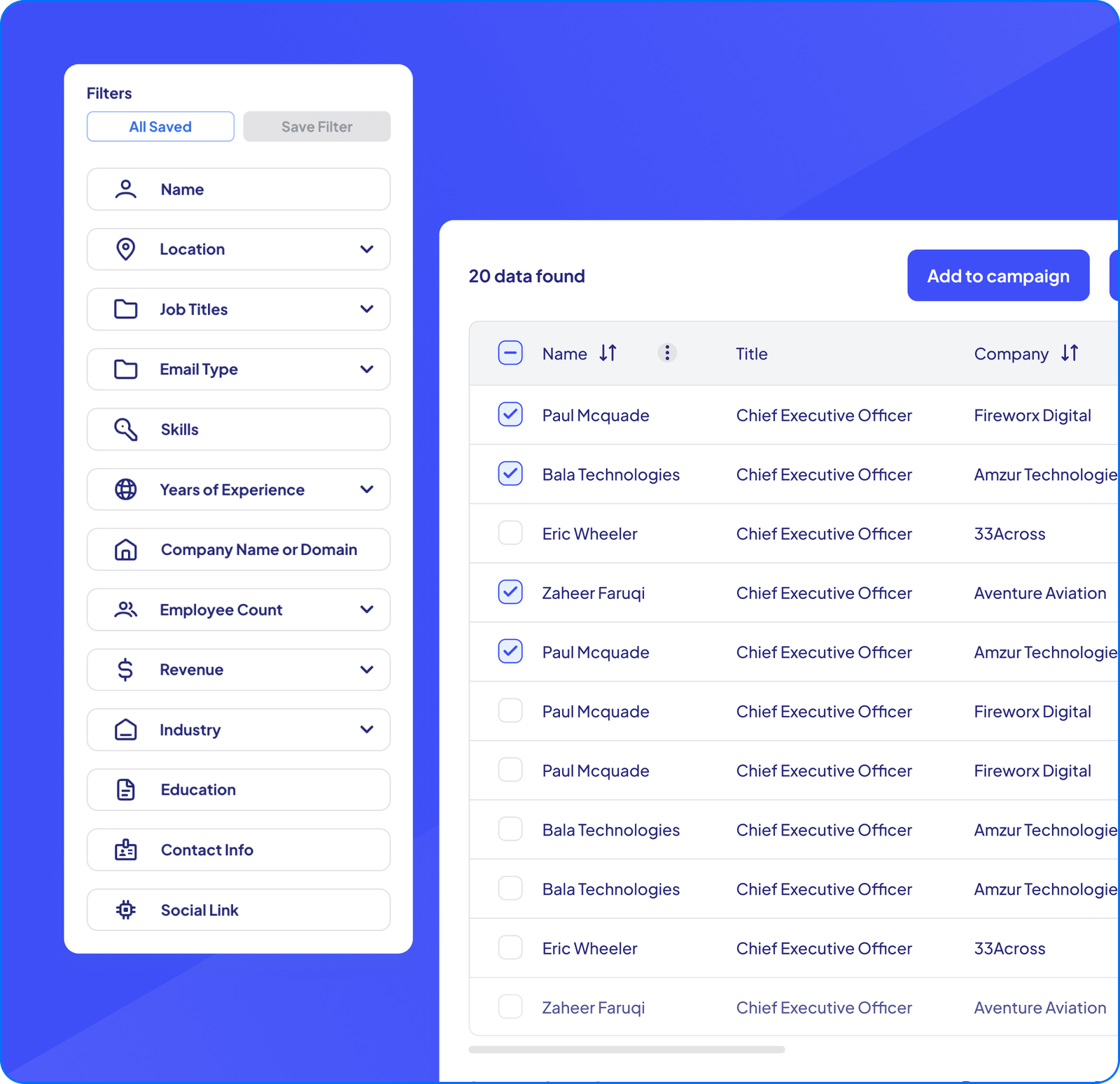 Lead Finder: Dive into 700M+ Precision-Verified B2B Prospects 🔍