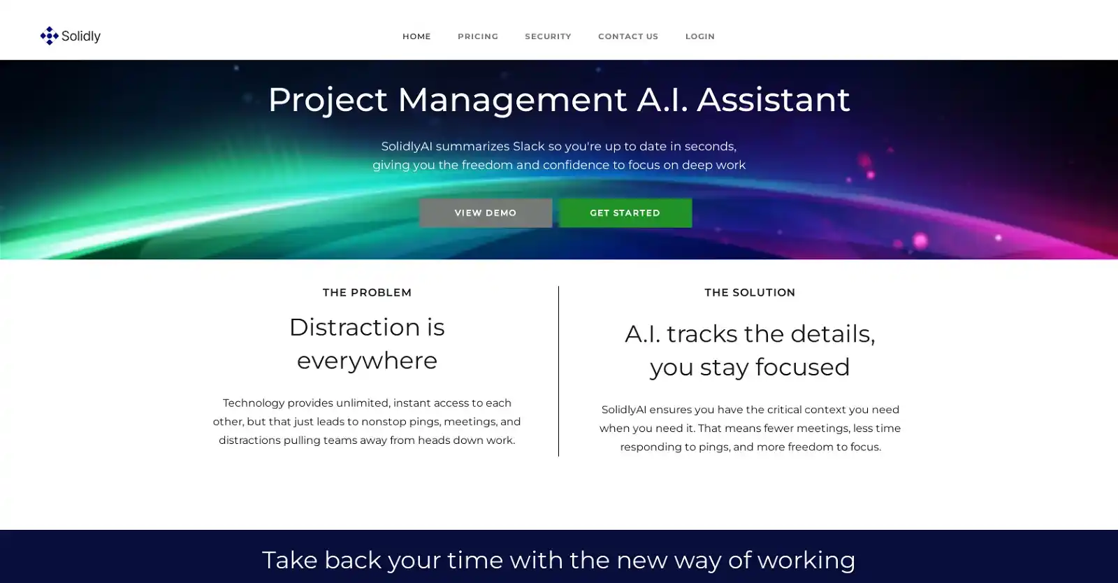 Solidly | Best Project management AI Tool