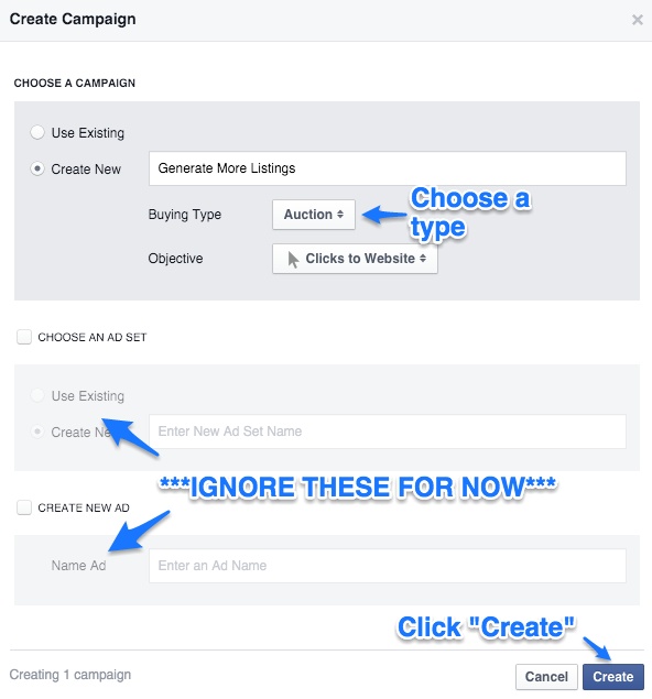 Creating Your First Real Estate Facebook Ad Campaign [Step-by-Step ...