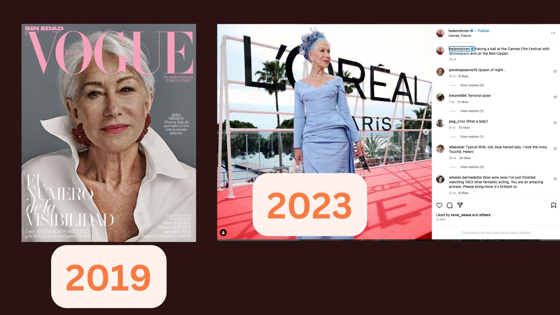 Talkback: celebrating older women on magazine covers