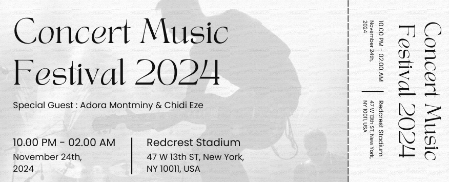 Elevate Your Concerts with Customizable Ticket Templates