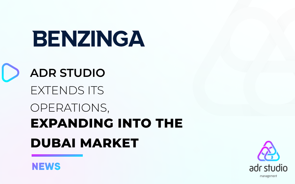 ADR Studio extends its operations, expanding into the Dubai market. | Blog