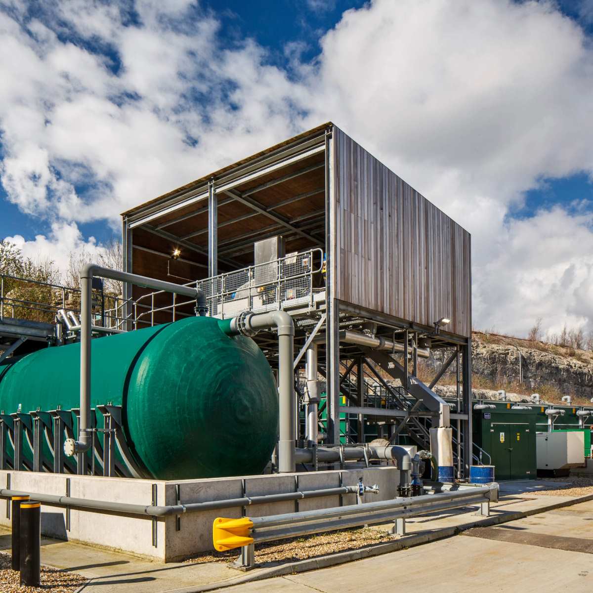 Wastewater treatment plant installation for new housing development
