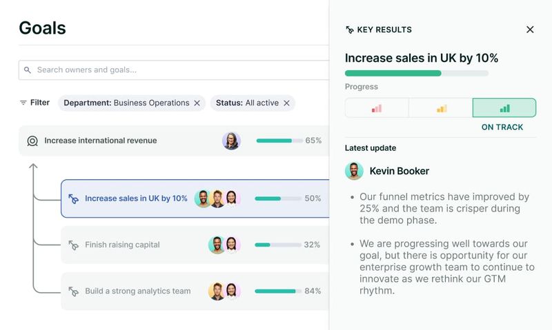 Goals Management Software | Achieve Operational Excellence with Lattice