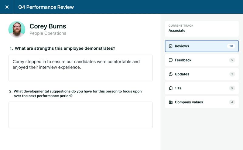 Performance Review Software | Lattice People Management Platform